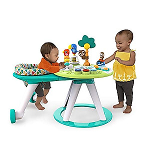 Bright Starts Around We Go 2-in-1 Walk-Around Baby Activity Center & Table, Tropic Cool, Ages 6 Months+