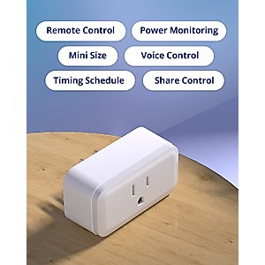SONOFF S40 WiFi Smart Plug with Energy Monitoring, 15A Smart Outlet Socket ETL Certified, Work with Alexa& Google Home, IFTTT Supporting, 2.4Ghz WiFi Only (2-Pack)
