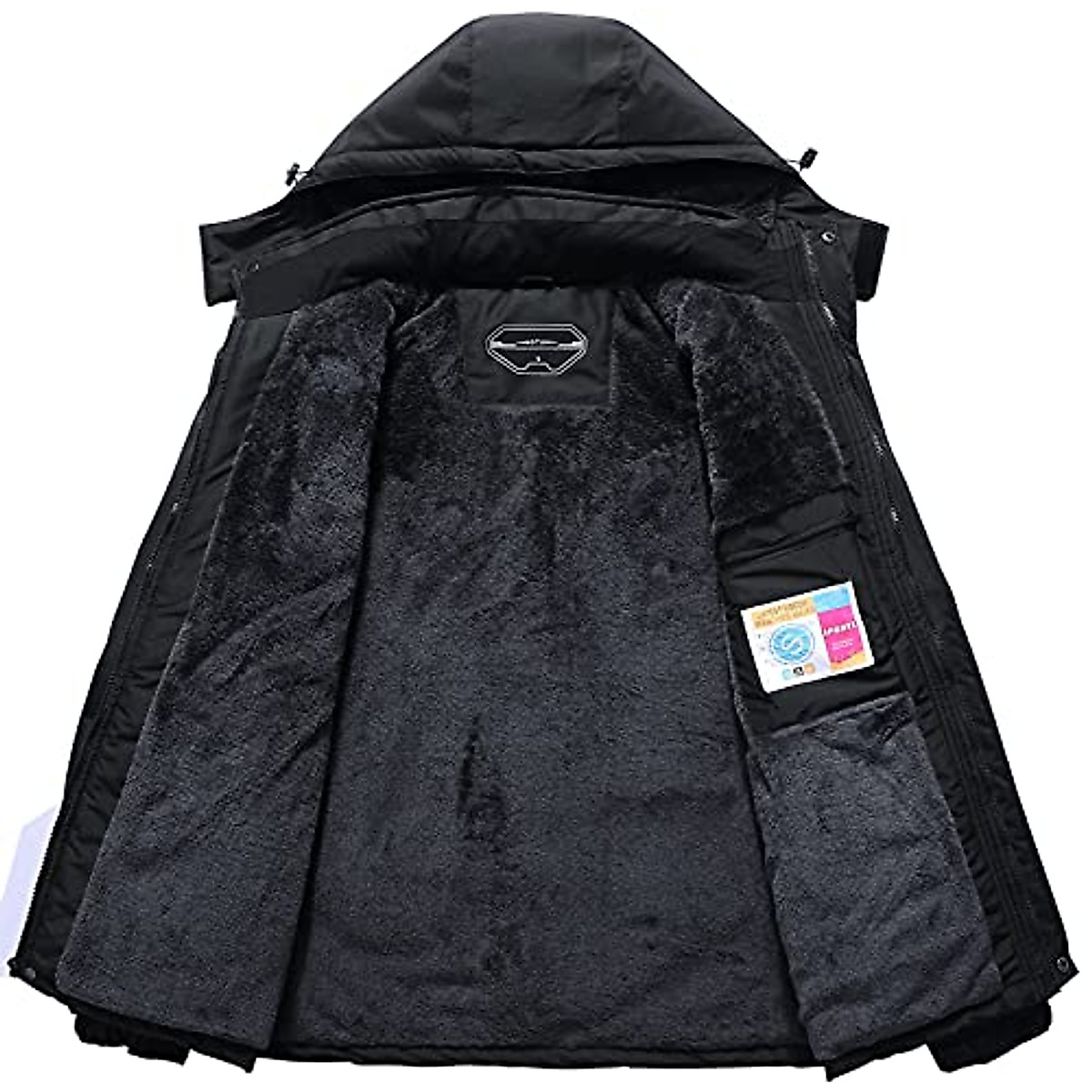 OTU Men's Waterproof Ski Jacket Snowboarding Windbreaker Warm Winter Hooded Mountain Snow Coat X-Large