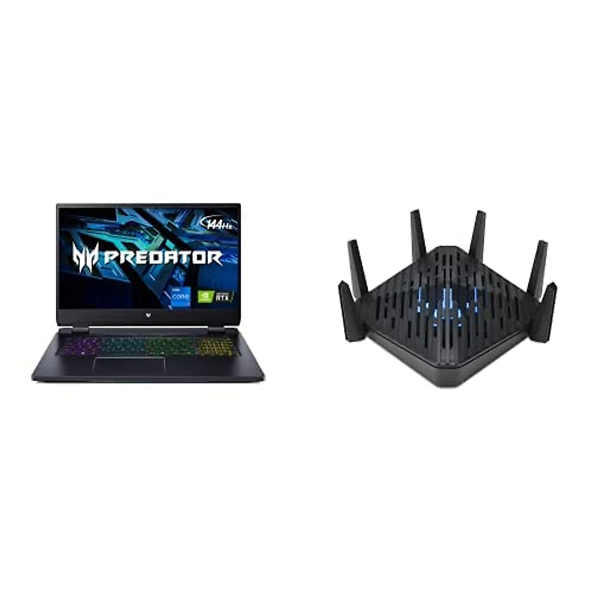 Acer Predator Helios 300 PH317-56-70XJ, Intel i7-12700H, GeForce RTX 3060, 17.3" FHD 144Hz IPS, 16GB DDR5,512GB SSD, Killer Wi-Fi 6E with Predator Connect W6 Wi-Fi 6E Gaming Router |Tri-Band AXE7800