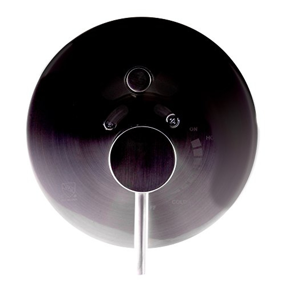 ALFI brand AB1701-BN Brushed Nickel Pressure Balanced Round Shower Mixer with Diverter, 7.88" L x 7.88" W x 3" H