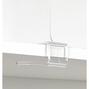 Famyards 4 Pack Clear Shelf Dividers for Organization, Acrylic Closet Shelf Vertical Shelves Organizer for Bedroom, Kitchen and Office