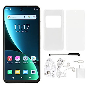 Large Capacity Smartphone, 6.82 Inch HD 5 MP Front Camera 7300mAh Unlocked Cellphone for Gifts (US Plug)