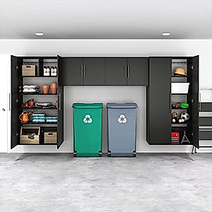 HangUps Upper Storage Cabinet, 30", Black