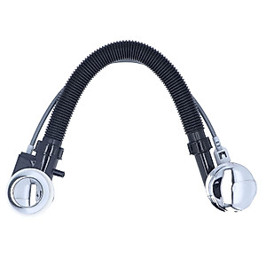 Overflow Bath Drain, 25.6inch Flexible Bathtub Overflow Drainer Concealed SPA Bathtub Overflow Drain Pipe, Bath Waste Drain Kit for Kitchen Bathroom
