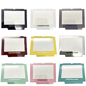 Glass Screen Lens Protector For Gameboy Advance SP GBA SP Glass Mirror Replacement (White)