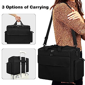 Skureay Sewing Machine Carrying Case, Universal Sewing Machine Tote Bag with Multiple Storage Pockets & Removable Thick Pad - Compatible with Most Standard Sewing Machines and Sewing Accessories