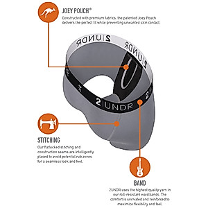 2UNDR Men's Flow Shift 9" Long Leg Underwear (White, Large)