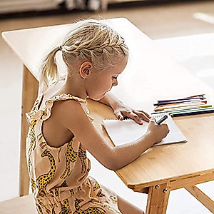 Nnewvante Writing Computer Desk 46" Bamboo Home Office Table with 2 Drawers, Modern Furniture Simple Study Makeup Workstation