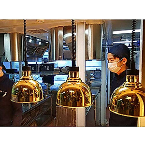 Light bulb 250W electric heat lamp food warmer light, kitchen buffet warmer infrared heating valve catering party for commercial food warmer buffet restaurant, 290mm, 4 pack