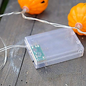 1m/2m/3m Halloween Pumpkin Led String Lights Garden Home Party Decoration Holiday String Light Halloween Lights 2M 20 LEDs（Arrived in About 15 Days）