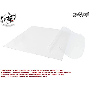 YelloPro Custom Fit Door Handle Cup 3M Scotchgard Anti Scratch Clear Bra Paint Protector Film Cover Self Healing PPF Guard Kit for 2020 2021 2022 2023 Ford Explorer ST, XLT, Limited Platinum SUV