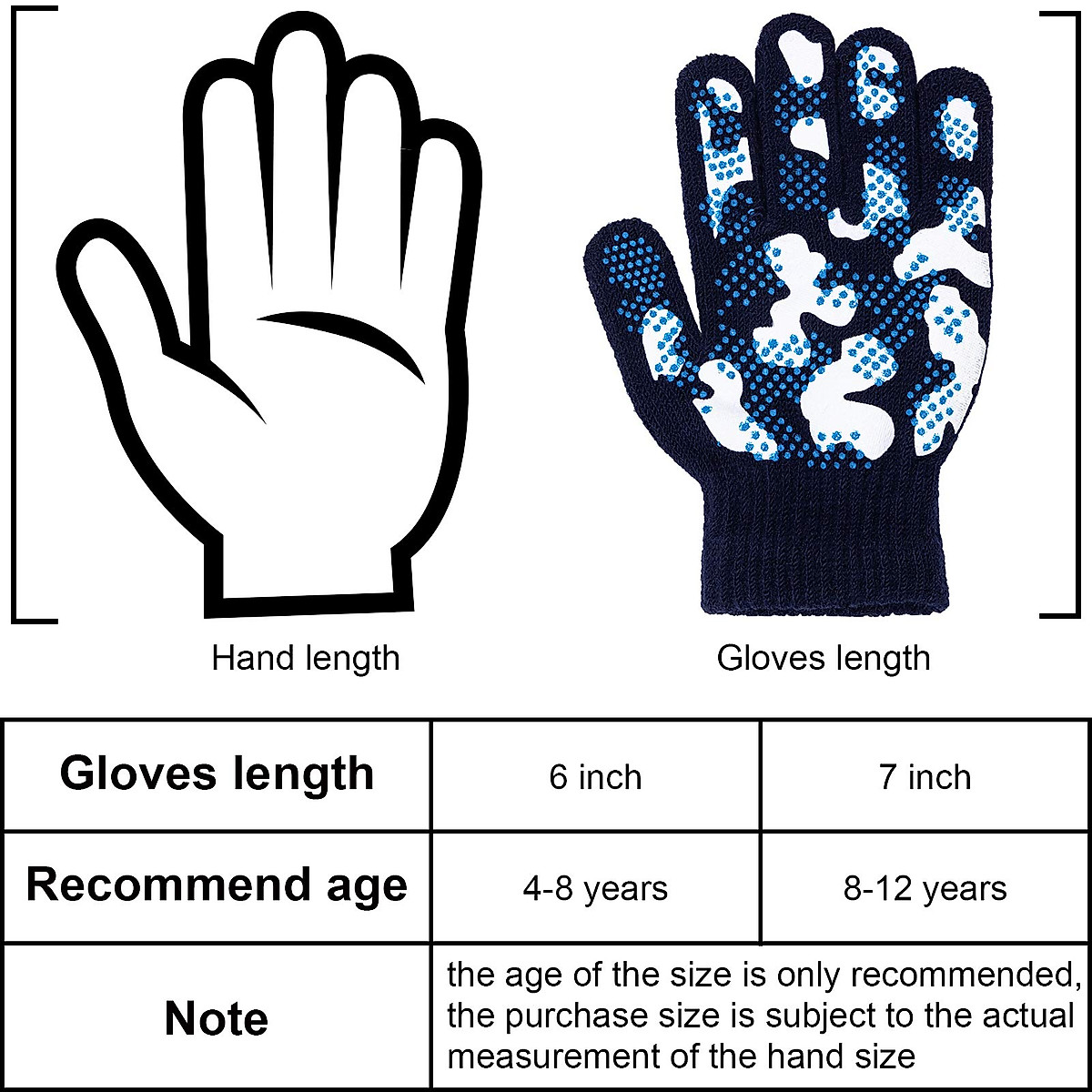 Remifa 12 Pairs Kids Winter Gloves, Christmas Gifts for kids Children Warm Magic Knit Gloves for Boys Girls