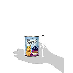 9Lives Meaty Paté With Real Beef Wet Cat Food, 13 Ounce (Pack of 12)