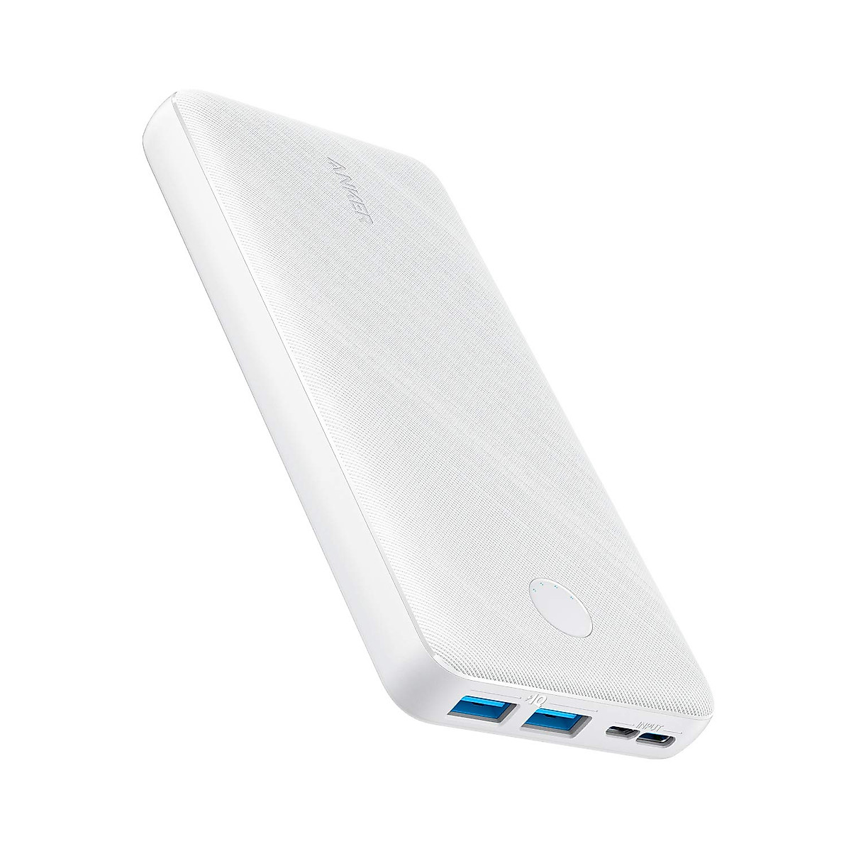 Anker Portable Charger, Power Bank, 20,000mAh Battery Pack with PowerIQ Technology and USB-C (Recharging Only) for iPhone 15/15 Plus/15 Pro/15 Pro Max, iPhone 14/13/12 Series, Samsung Galaxy (White)