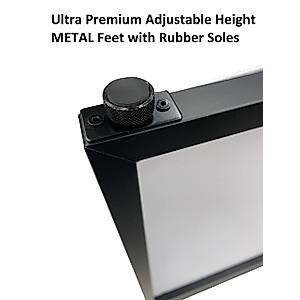 Jumbo 53" Wide DJ Event Facade White/Black Scrim Booth Two Top Corner Table Tops 23"x53" Table! Padded Carrying Case! All Aluminum Build!