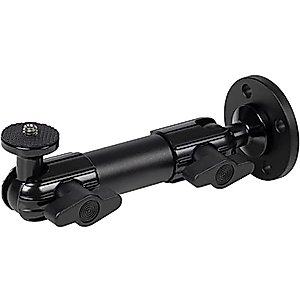 Elgato Wall Mount - Horizontal Articulated Arm with 1/4 Inch Thread for Easy Mounting and Adjusting of Lights, Cameras, and Microphones, Perfect for Streaming, Videoconferencing, Studios,Black