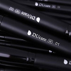 DUcare Professional Makeup Brushes Set 27Pcs Makeup Brush Set Premium Synthetic Kabuki Foundation Blending Face Powder Blush Concealers Eye Shadows Brushes