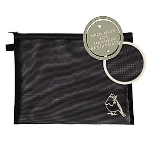 River & Robin diaper bag organizing pouches | set of 2 mesh zipper pouches for organizing | large pouches for organization and diaper bag organizer | mesh pouch | mesh bags with zipper