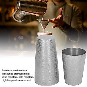 Zerodis Cocktail Shaker Boston Shaker, Stainless Steel Shaker Drink Mixer for Bartending for Bar Mixing
