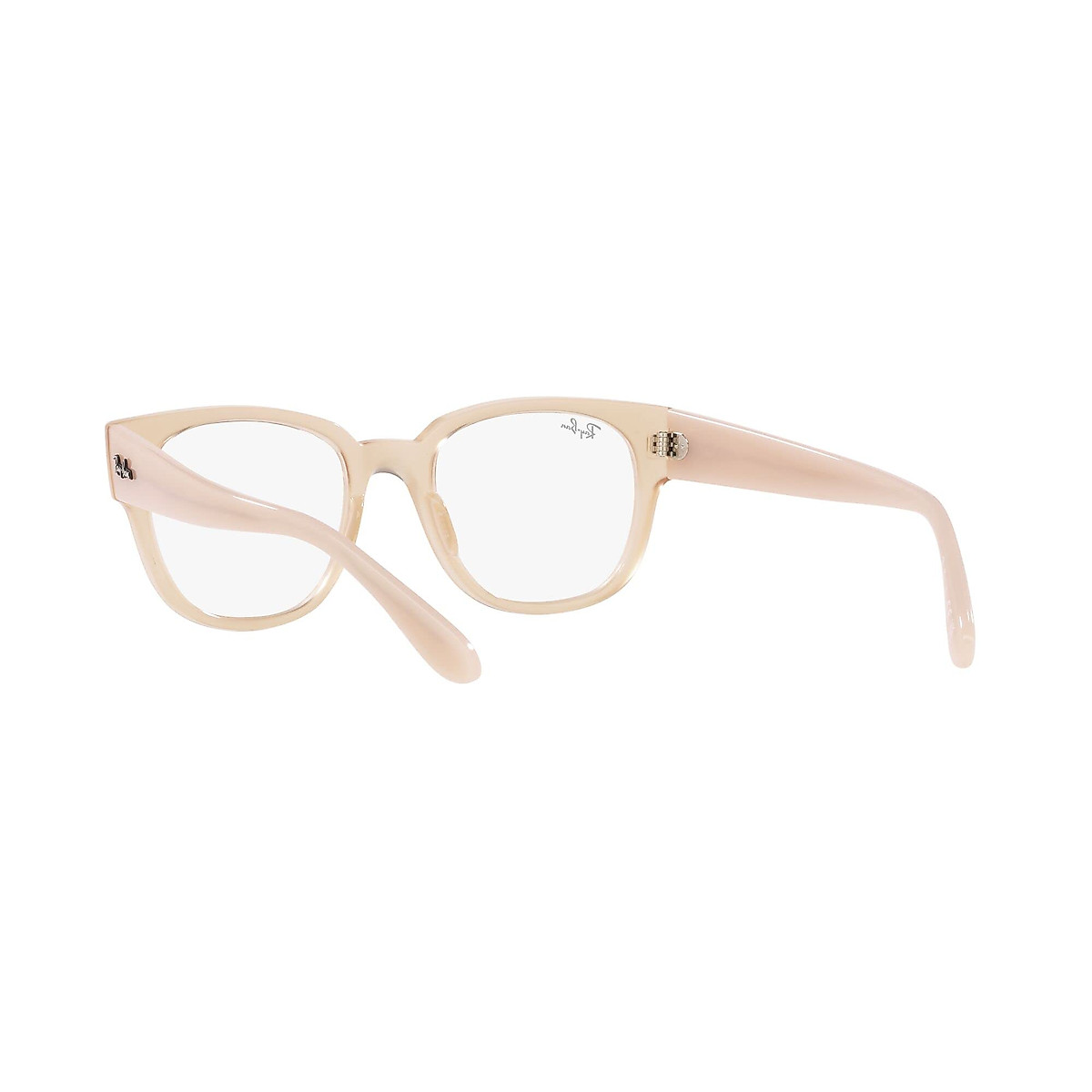 Ray-Ban RX7210 Square Prescription Eyewear Frames, Alabaster/Demo Lens, 50 mm