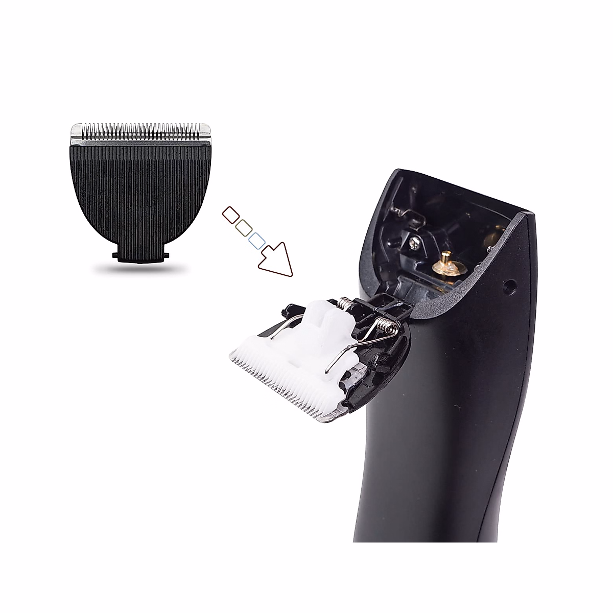 VIKICON TS7800 Electric Groin Hair Trimmer Ceramic Blade Head, Hygienic Trimmer Replacement Clipper Blades, Personal Shaver Replaceable Blade, 1 Pack