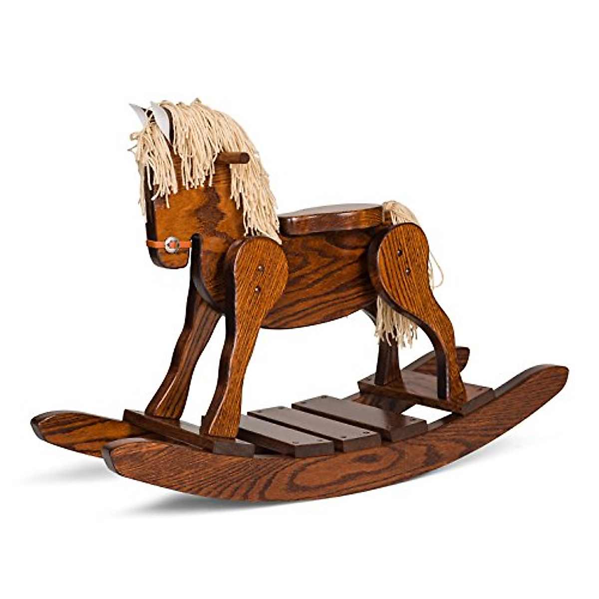 LifeSong Milestones Amish-Made Wooden Rocking Horse for Toddlers and Kids Perfect Housewarming Gift and Decorative Piece - Durable and Safe Rocking Horse for Toddlers
