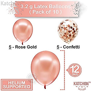 KatchOn, Rose Gold 40 Balloon Numbers - 40 Inch | 40th Birthday Decorations Women | 40th Birthday Balloons for Women | 40 and Fabulous Decorations | Number 40 Balloons, 40 Birthday Balloons for Women