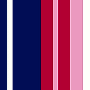 Texco Inc Verical Design DTY Brushed Fabric/Poly Spandex 4 Way Stretch Stripes DIY Projects, Red Pink 1 Yard