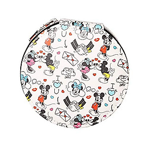 Disney Mickey and Minnie Mouse I Love You Faux Leather Travel Jewelry Box Organizer
