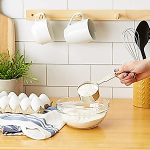 RSVP International Endurance Collection Kitchen Measuring Tools, Dishwasher Safe, 0.5 Cup, Individual, Stainless Steel