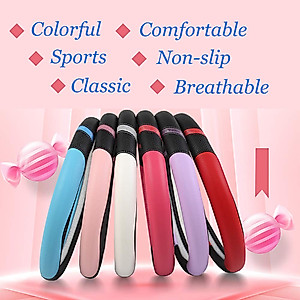 Steering Wheel Cover for Women Leather Universal Steering Wheel Covers for Car 15 inch (Pink)