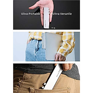 MINIX NEO SD4 USB-C Multiport 480GB SSD Storage Hub for Apple MacBook Air/Pro | 4K@60Hz Display | Thunderbolt 3 | USB 3.0,Sold Technology Limited.(Space Gray)