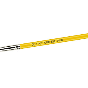 Bdellium Tools Professional Makeup Brush - Studio Series 706 Fine Point Eyeliner - With Soft Synthetic Fibers, For Ultra-Fine Detail and Lining (Yellow, 1pc)