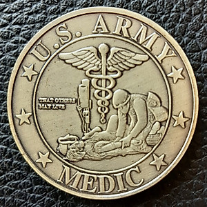 Junk and Disorderly, AZ Challenge Coin/Poker Card Guard: U.S. Army Combat Medic (Engraving Available)