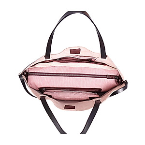 OLD TREND Genuine Leather Forest Island Tote | Spacious Handbag with Removable Inner Pouches (Rusty Red)