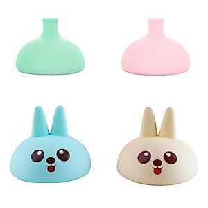 DOITOOL Pressure Drum Massage, 4Pcs Sputum Remover Silicone Palm Chest Percussion Cup Mom Palm Cup Pressure Drum Massage Cup for Burping Expectoration Problem