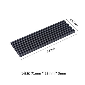 2 Pack PCIe NVMe M.2 SSD Heatsinks Cooler with Nano Silicone Thermal Pad