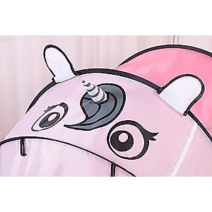 BAODIAN Kids Play Tents – Collapsible Tent for Boys Girls Gift - Large Foldable Playhouse Indoor/Outdoor Fun - Pop up Tent Toys for Age 1 and up Child Birthdays Presents (Pink Unicorn)