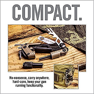Real Avid Gun Multi Tool CORE: Tactical Rifle Tool & EDC Tools, Gun Accessories & Utility Tool Kit for Gun Maintenance, Includes Carbon Removal Tool & Front Sight Adjuster