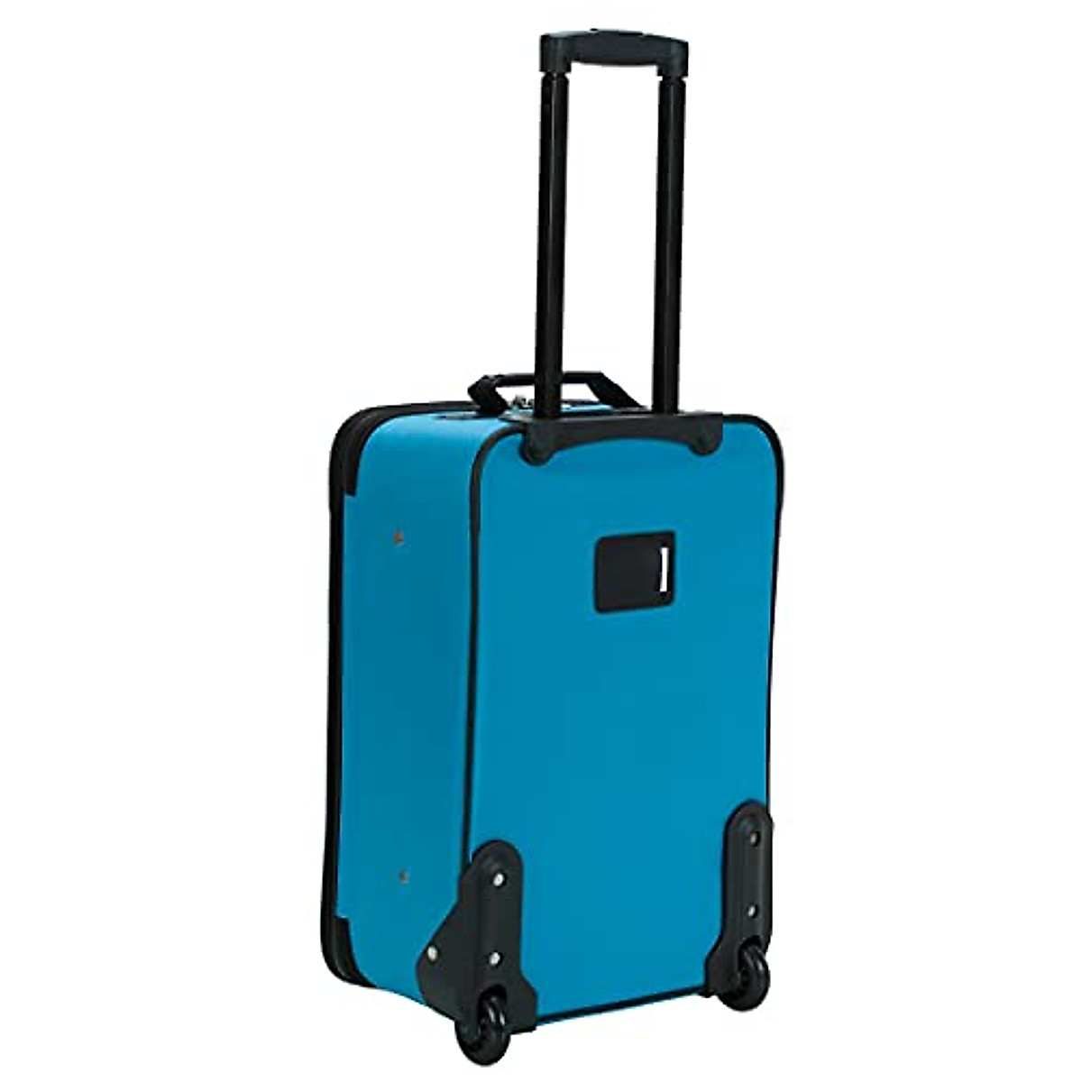Rockland Journey Softside Upright Luggage Set,Expandable, Turquoise, 4-Piece (14/19/24/28)