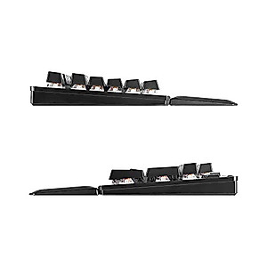 EVGA Z15 RGB USB Gaming Keyboard, RGB Backlit LED, Hotswappable Mechanical Kaihl Speed Bronze Switches (Clicky), 822-W1-15US-KR, Black