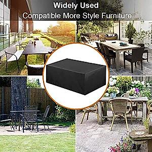 ZHCHL Garden Furniture Covers 213x132x74cm, Furniture Covers for Storage, Outdoor Large Table Covers Waterproof 420D Oxford Cloth, for Sofas and Chairs Protect Set