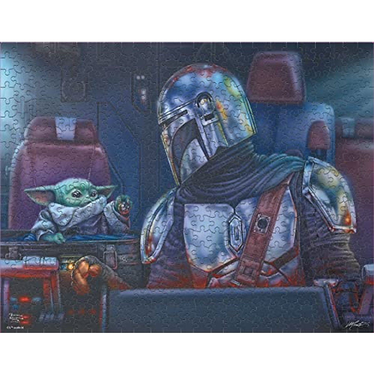 Ceaco - 4 in 1 Multipack - Thomas Kinkade - Mandalorian Collection - (4) 500 Piece Jigsaw Puzzles