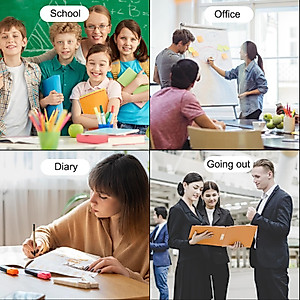 Fantasyon Top Bound Memo Books 4" x 6" Pocket Notebook Spiral Memo Pads For Home, Office, College, School, Lined College Ruled Paper, 75 Sheets Per Notebook (10 Pack) (A6)