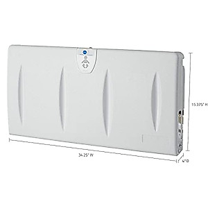 Karma Baby Wall Mounted Commercial Horizontal Diaper Changing Station - White