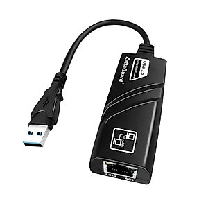 (Upgraded) Zettaguard USB 3.0 and 2.0 to Ethernet 10/100/1000 Fast LAN Wired Network USB Ethernet Adapter for MacBook, Chromebook, Windows 10 and compatible with Nintendo Switch.