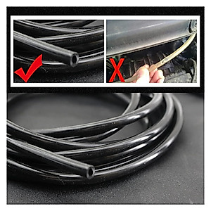 UGSHY 13Ft Car Windshield Washer Hose Kit, Universal Washer Fluid Hose with 30 Hose Connectors, Suitable for Most Car Windshield Fluid Tubing (Black)