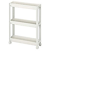 Ikea Vesken Cart White 21 1/4x7 1/8x28 004.712.22