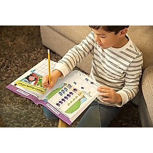 School Zone Big Math Workbook for Kindergarten & 1st Grade: Numbers, Addition, Subtraction, Shapes, Patterns, Graphs, Time, Money, and More (Big Workbook)